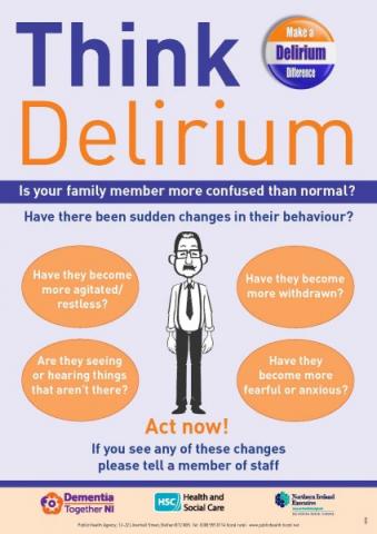 Think Delirium (public poster) | HSC Public Health Agency